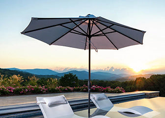 Poolside, Outdoor and In Pool Shade Umbrellas | Ledge Loungers
